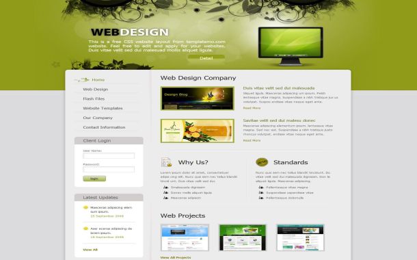 Webdesign Floral Jquery Free CSS Website Template