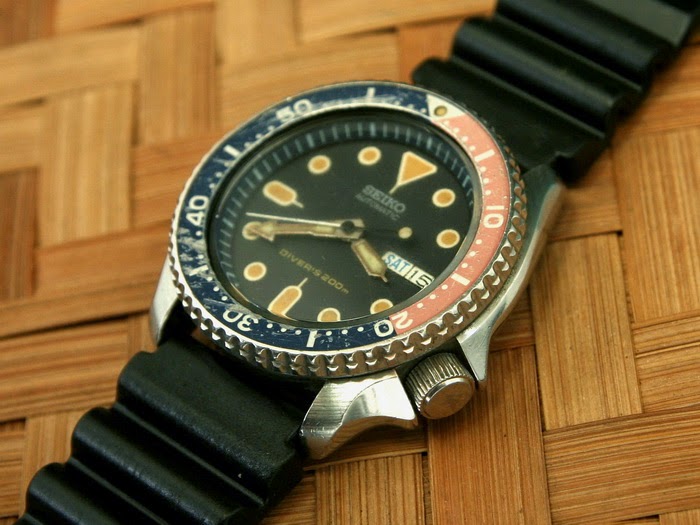 Dayan's Day: (SOLD) Seiko Diver SKX009 Patina Dial