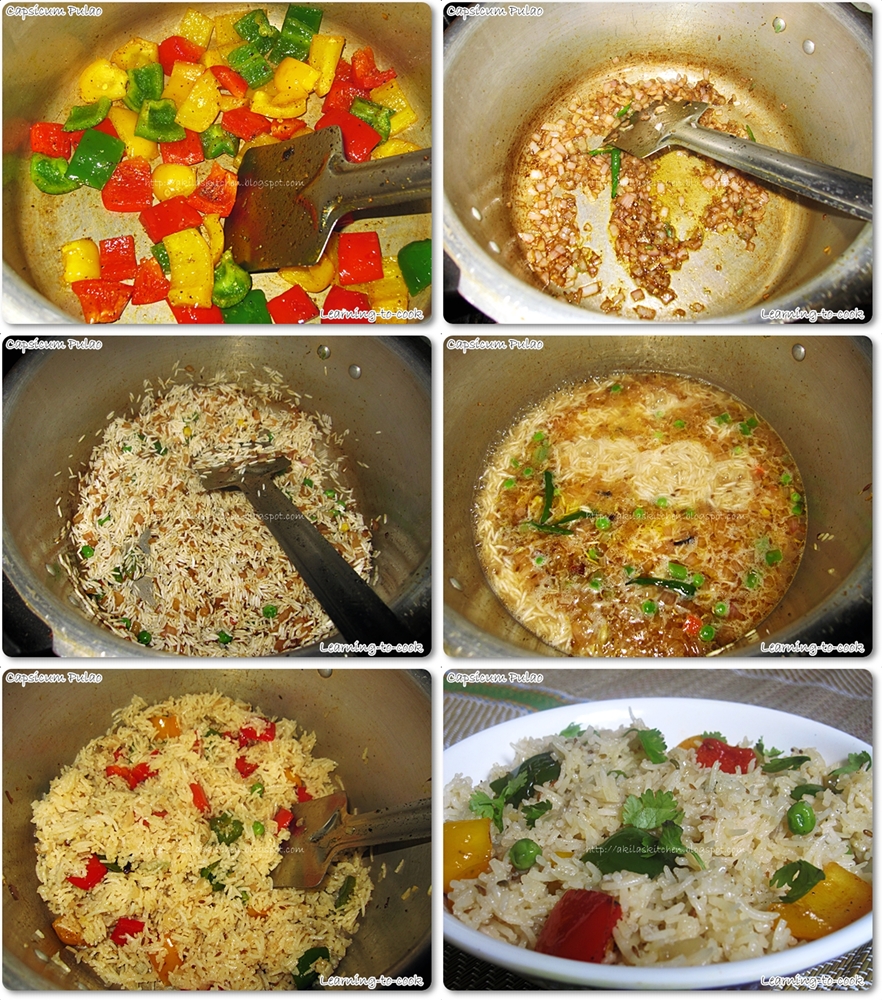Learning-to-cook: Capsicum pulao