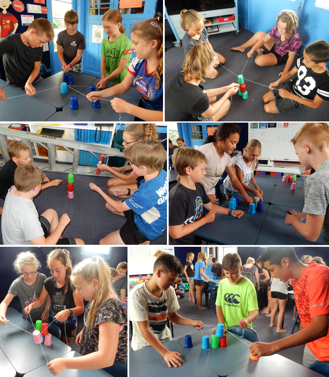 Room 8 - Halcombe School: Team Challenge - Cup Pyramids
