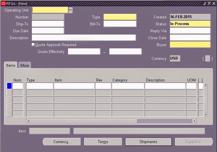 Purchasing - RFQ | Oracle Scm Today