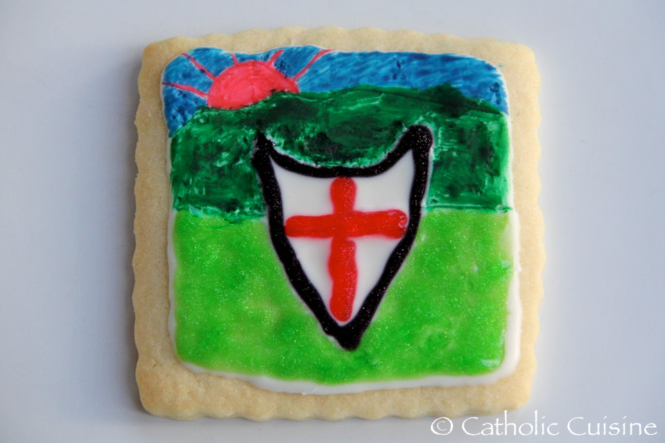 Catholic Cuisine: St. George and the Dragon :: A Sugar Cookie Story Quilt