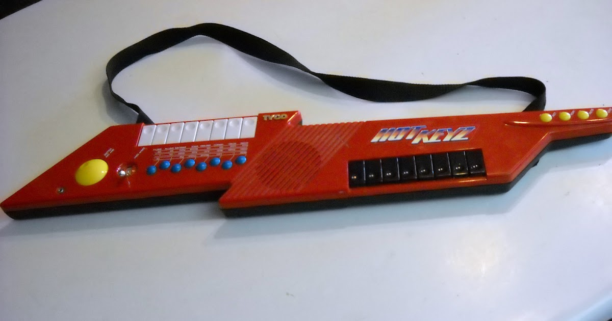 MATRIXSYNTH: 1990 Tyco HOT KEYZ Keytar Synthesizer Keyboard w/original ...