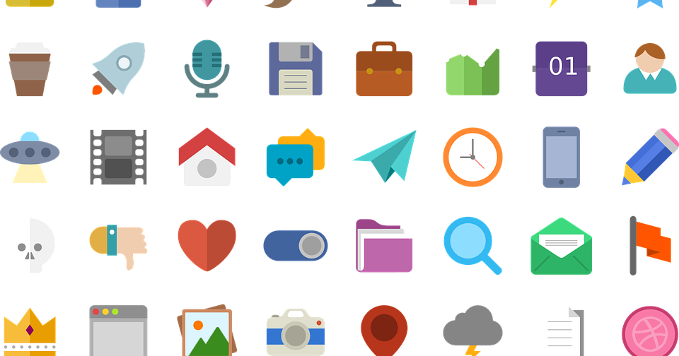 7+ Icon Flat PSD and Vector Free Premium - Materi Belajar