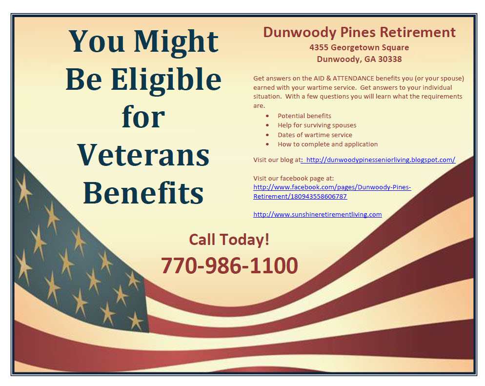 Dunwoody Pines Retirement Living: VETERANS INFO