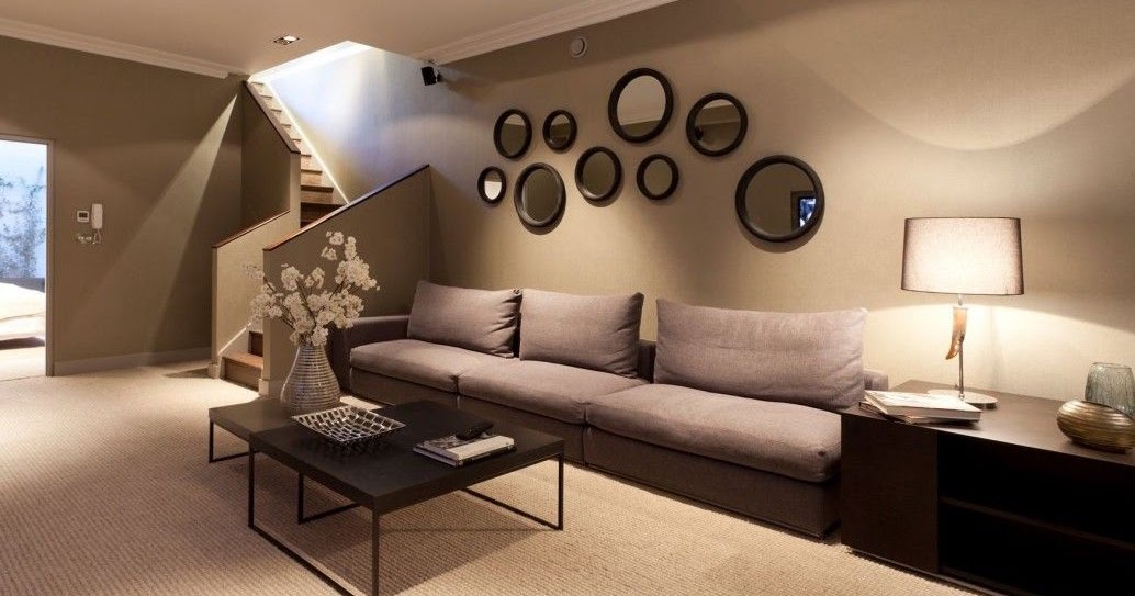 Salas modernas color marrón - Colores en Casa