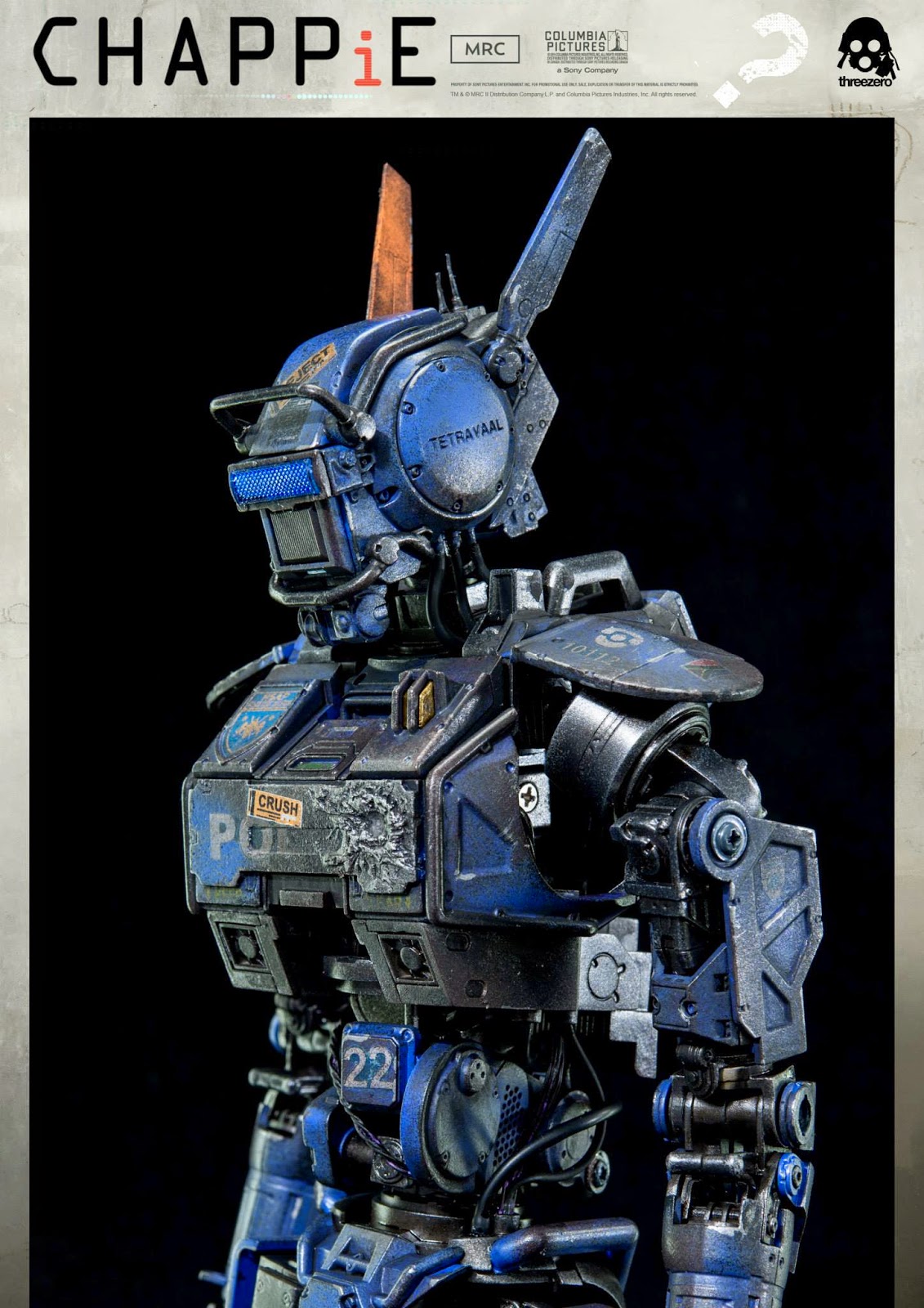 toyhaven: Recently Announced: ThreeZero 1/6th scale CHAPPiE 12-inch ...