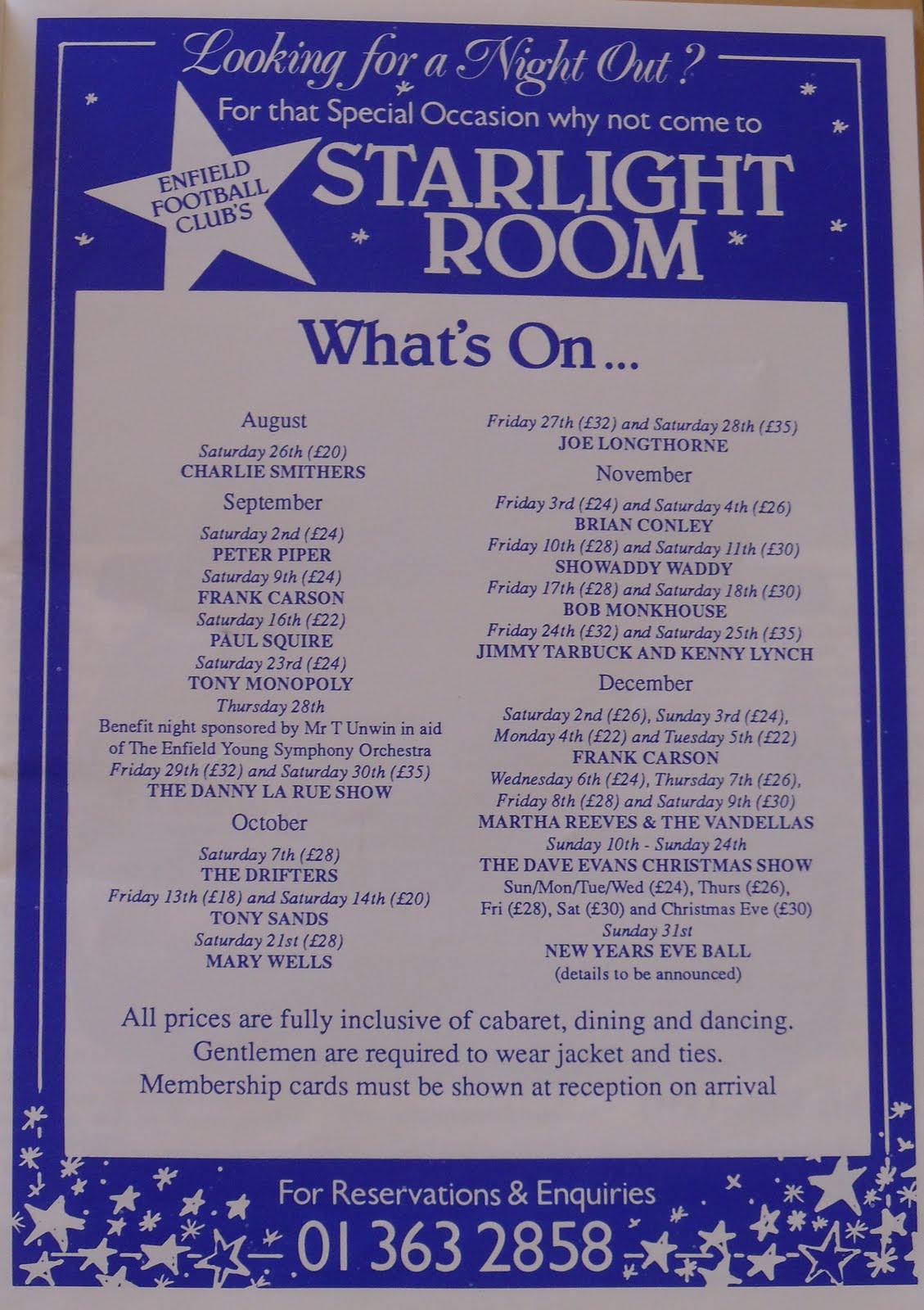 The Cold End: CLASSIC PROGRAMMES - ENFIELD FC V DARLINGTON - 1989