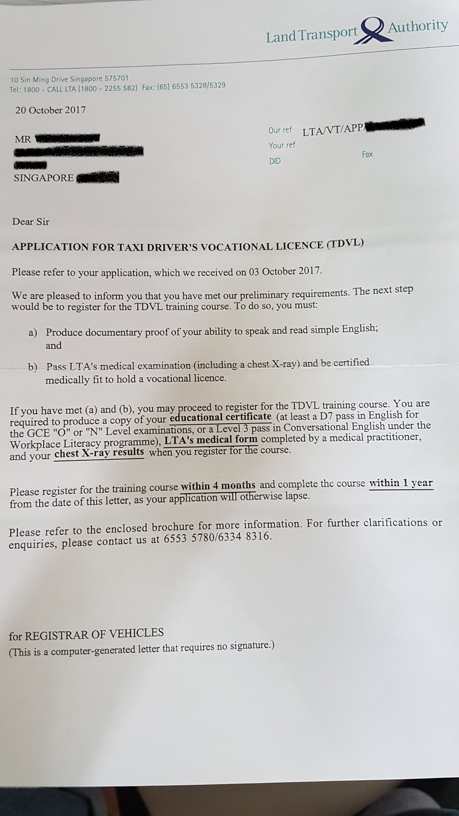 TPDVL / TDVL - Taxi and Private Hire Car Driver Vocational Licence