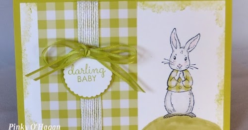 Pinky's World Stamping Projects: Fable Friends - paper pieced rabbit