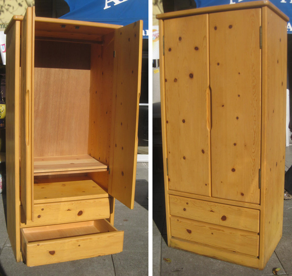 UHURU FURNITURE & COLLECTIBLES: SOLD - Pine Closet - $125