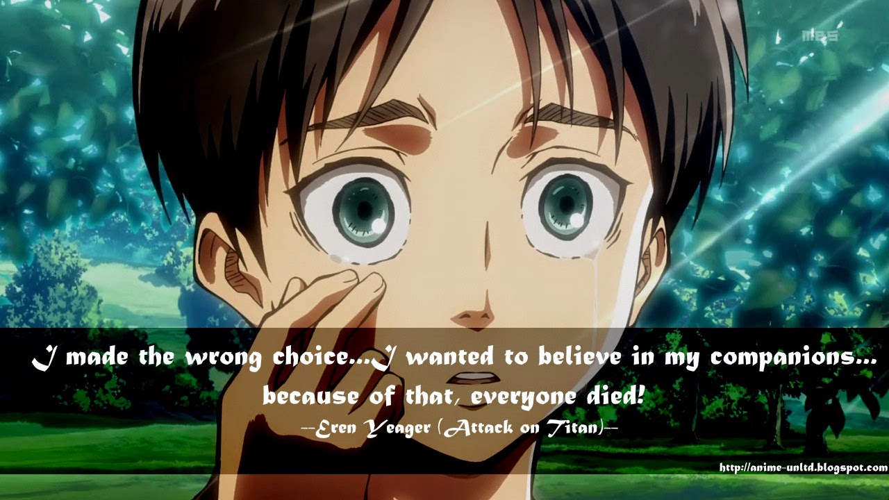 My Anime Review: Attack on Titans Quotes