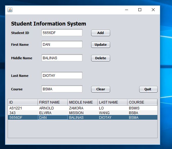 Free Programming Source Codes and Computer Programming Tutorials: Student Information System in ...