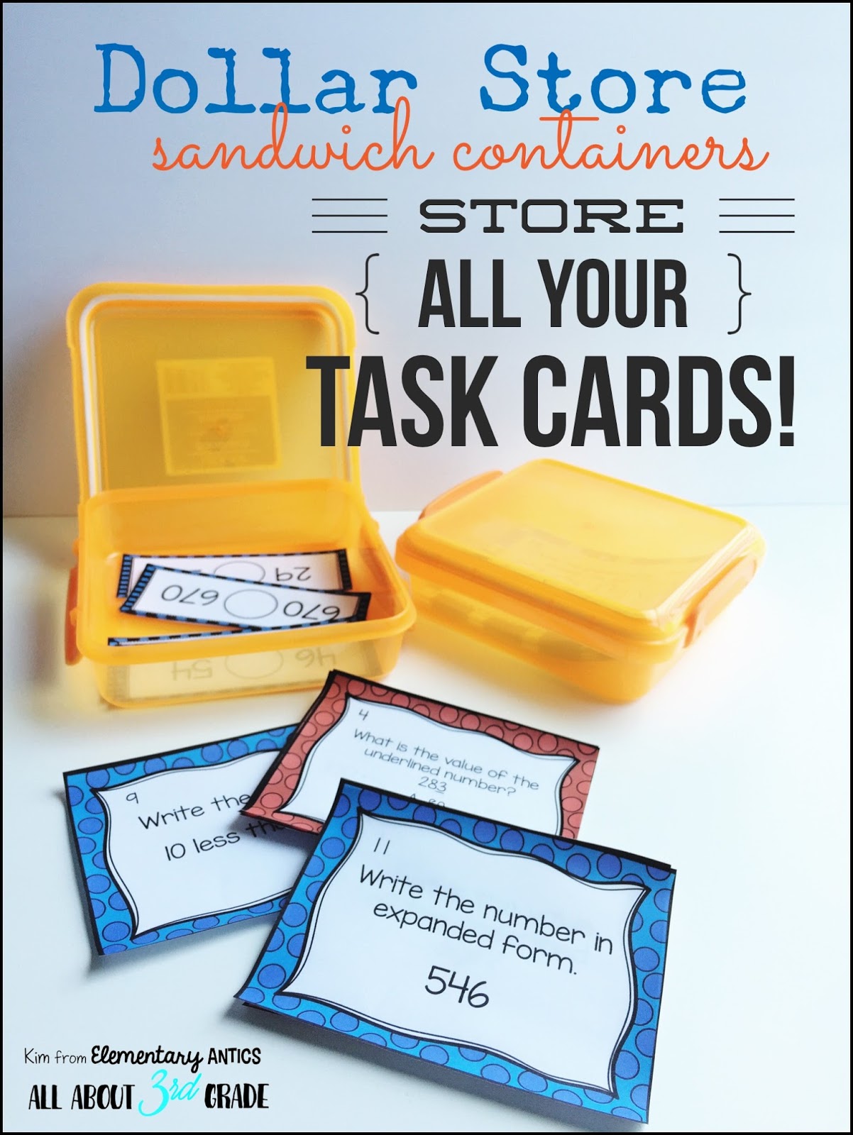 Storing All Those Task Cards! | All About 3rd Grade