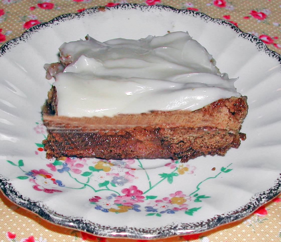 The Iowa Housewife: Chunky Apple Cake with Cream Cheese Frosting