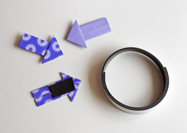 Origami arrow magnets and tacks | How About Orange