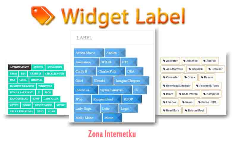 Trik Membuat Widget Label Blog Menjadi Keren - Zona Internetku