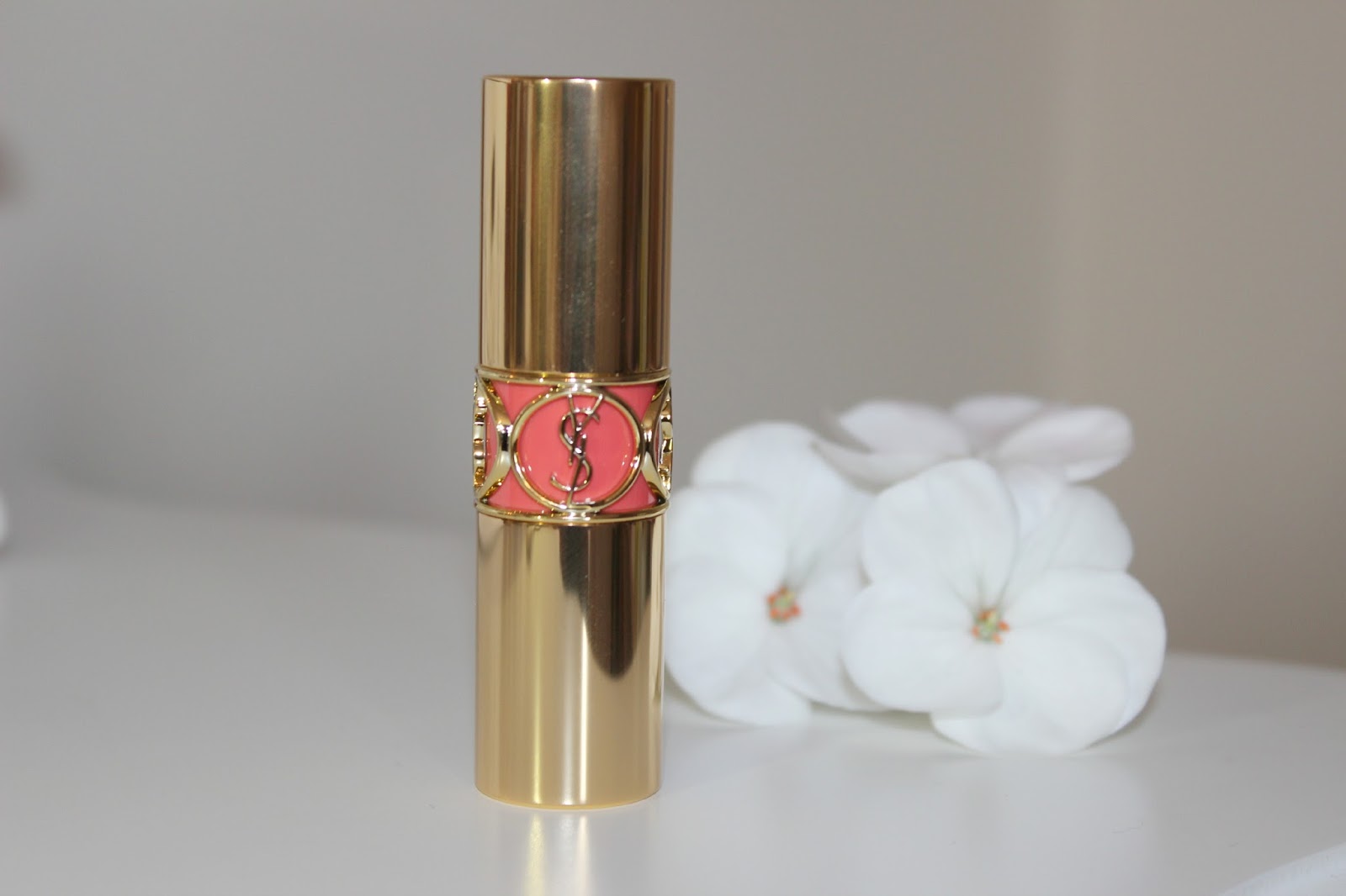 YSL - ROUGE VOLUPTE LIPSTICK - PEACH PASSION #13 | CHANELLE JADE