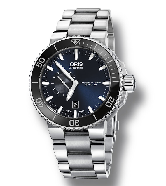 Oris - Aquis Small Second Date Blue Dial | Time and Watches | The watch ...