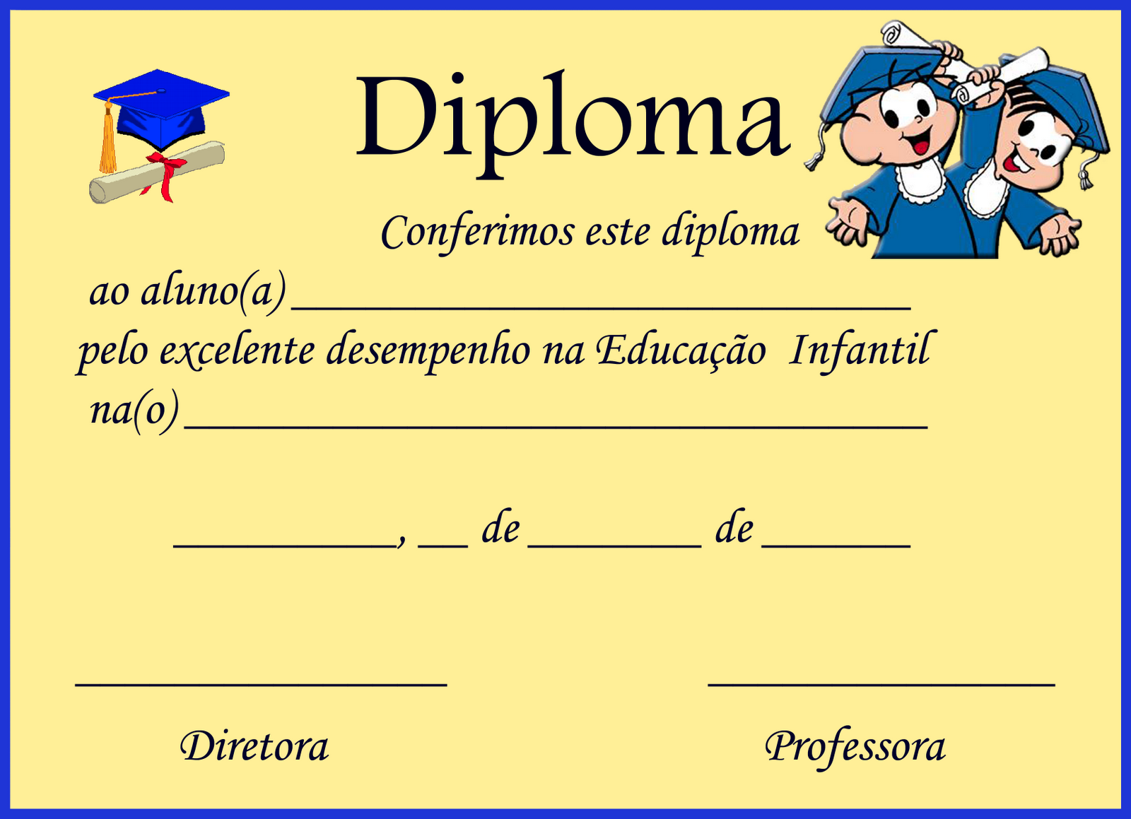 Diplomas infantil - Imagui