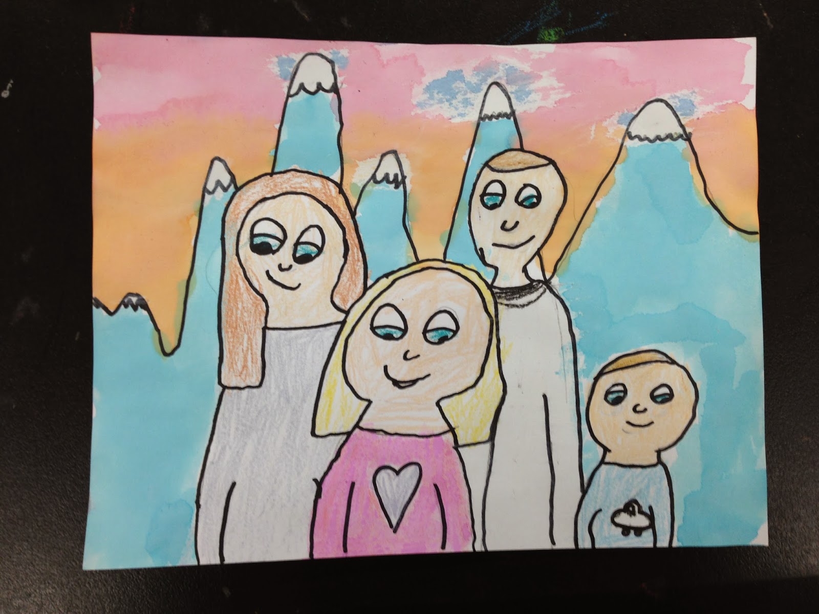 Creation Station: Family Portraits, Third Grade