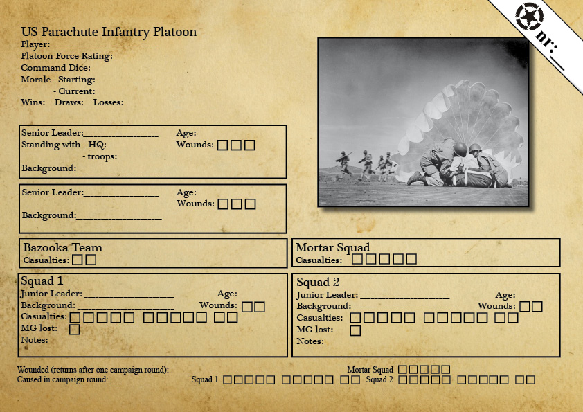 oldSarges Wargame and Model blog: COC US army unit cards