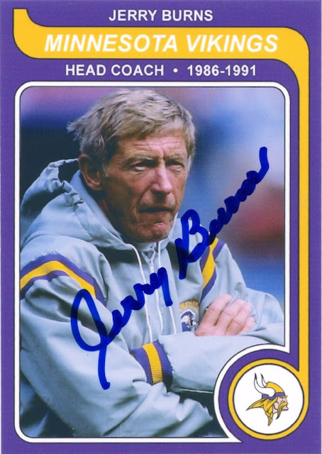 Minnesota Sports Autograph Project: JERRY BURNS