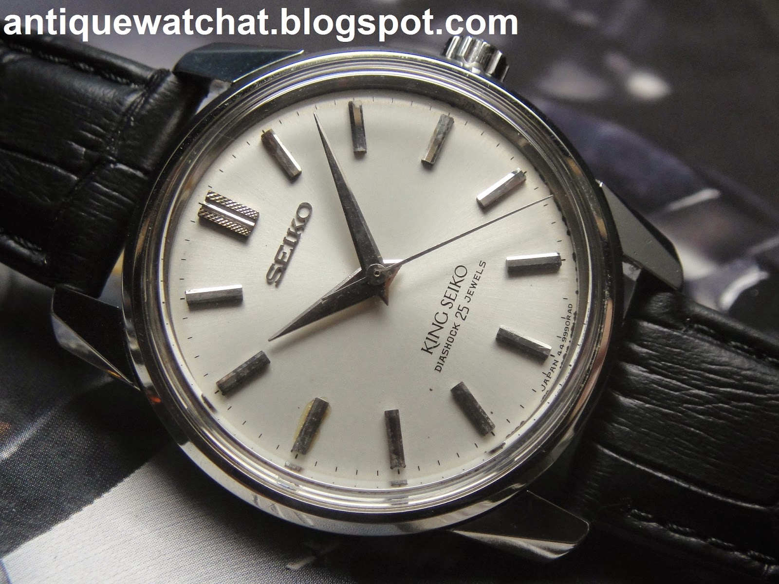 Antique Watch Bar: KING SEIKO DIASHOCK 44-9990 KS121 (SOLD)