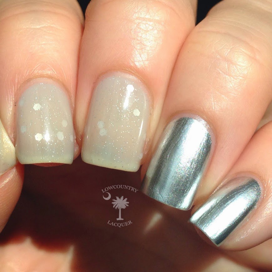 Gray Jelly Sandwich + Metallics | Lowcountry Lacquer