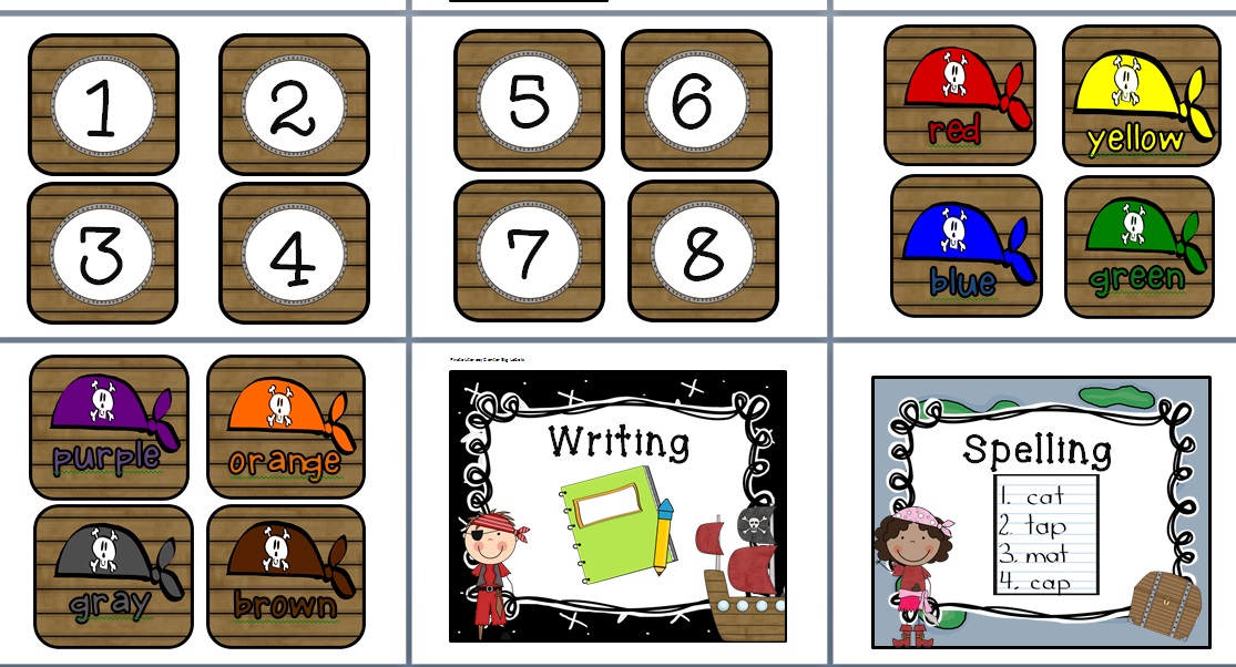 Mrs. A's Kindergarten: Pirate Theme and a Freebie