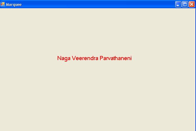 Text Scrolling in Windows Form Using C#.Net