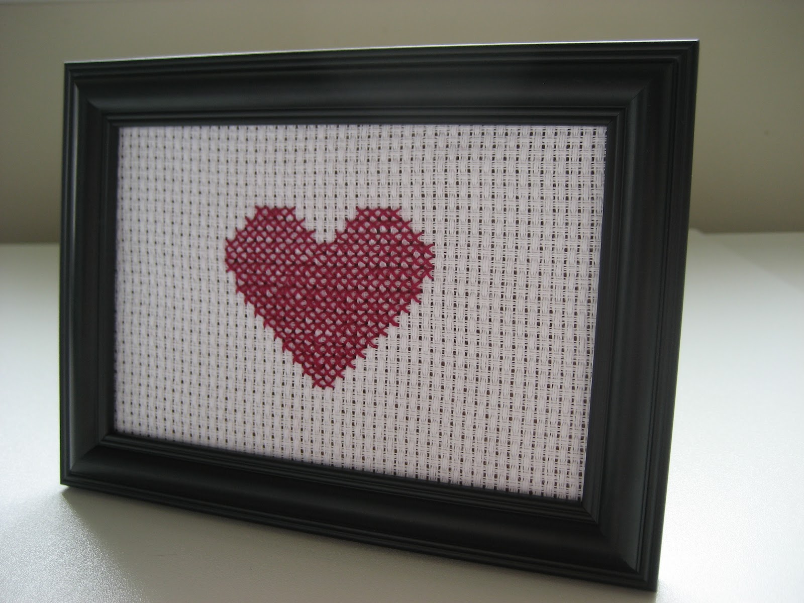 Håndlaget: Hjerte-broderi