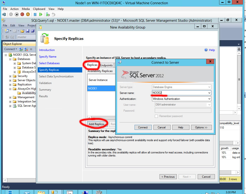 MySQL and SQL Server: SQL Server alwayson step by step