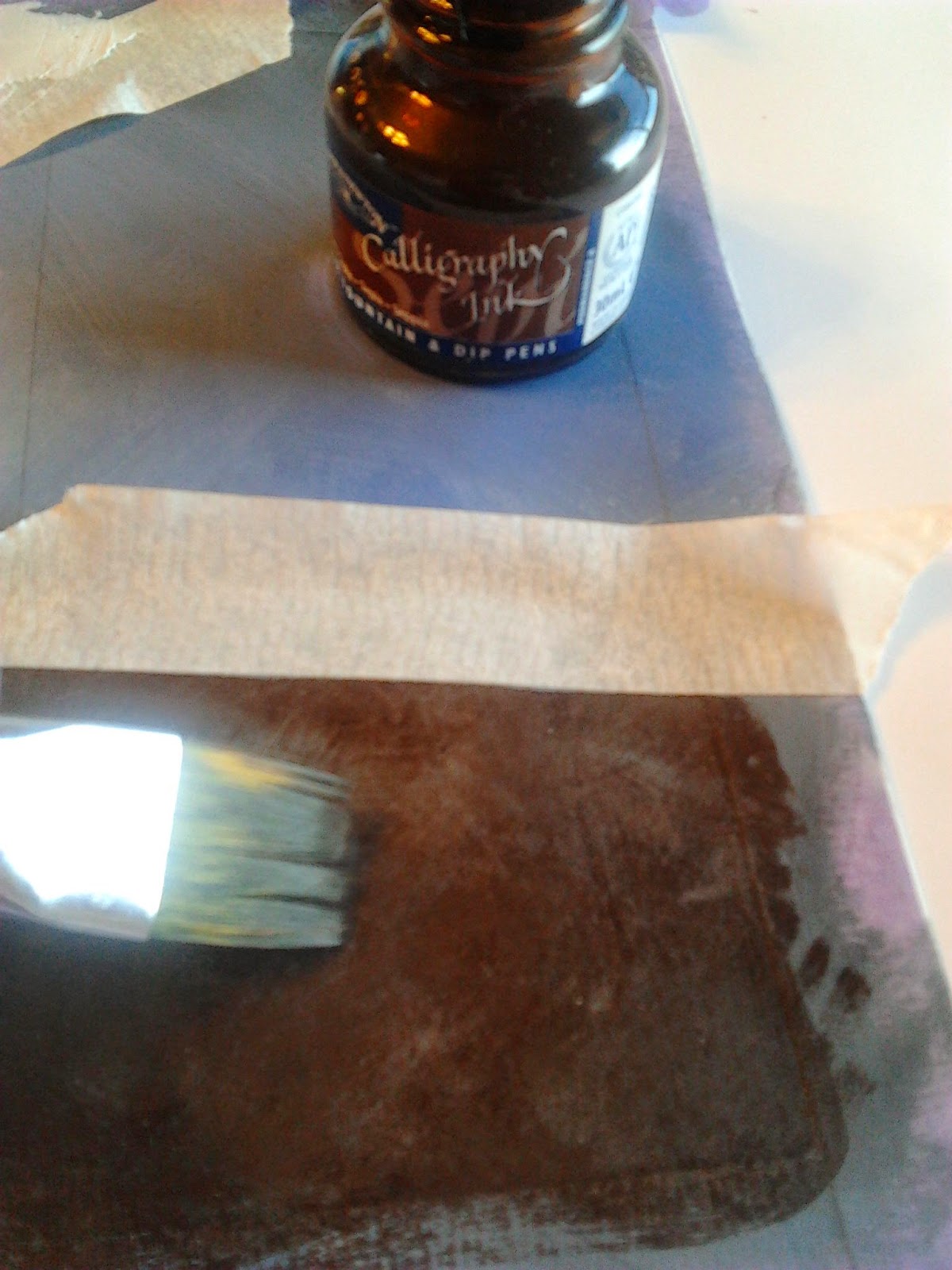 Once again: How to do an acrylic paint image tranfer....