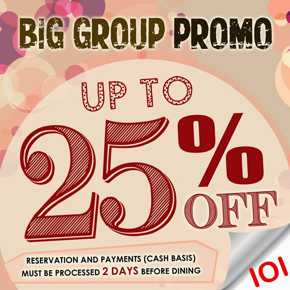 BUFFET 101: BIG GROUP PROMO