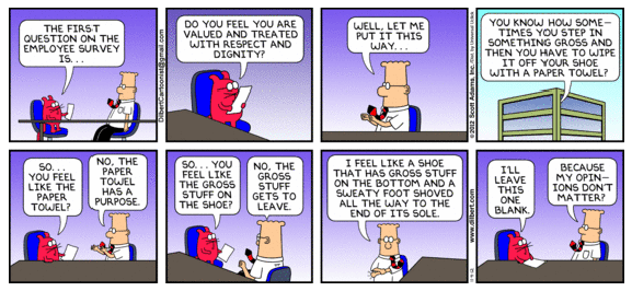 Learning with Dilbert.