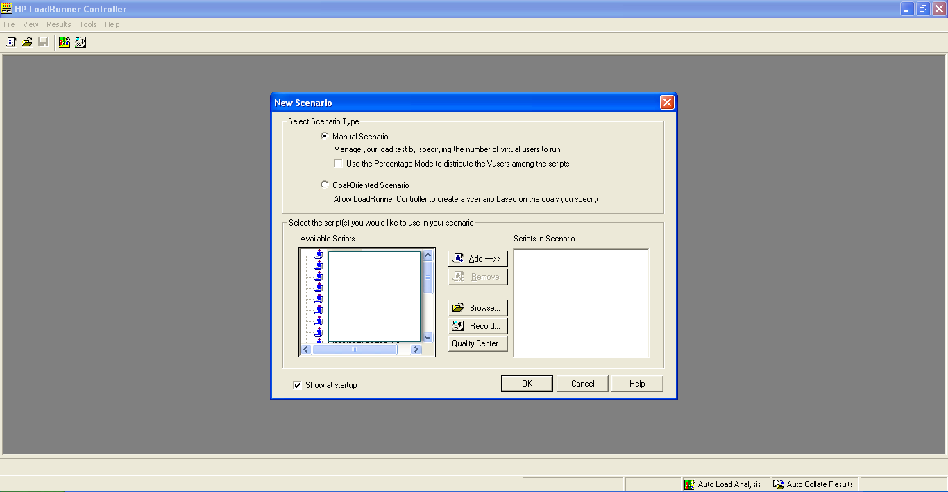 Loadrunner Controller
