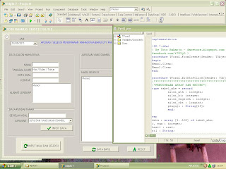 Program Delphi menggunakan Array dan Record | E - Learning