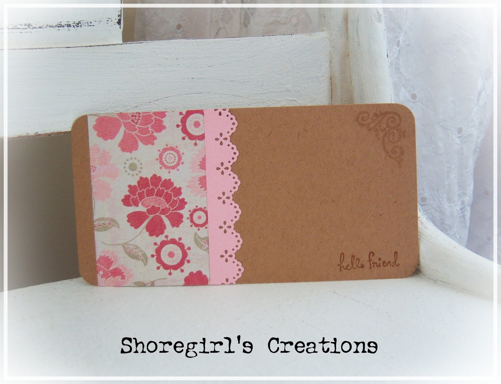 Shoregirl's Creations: Hello Friend - Long Card