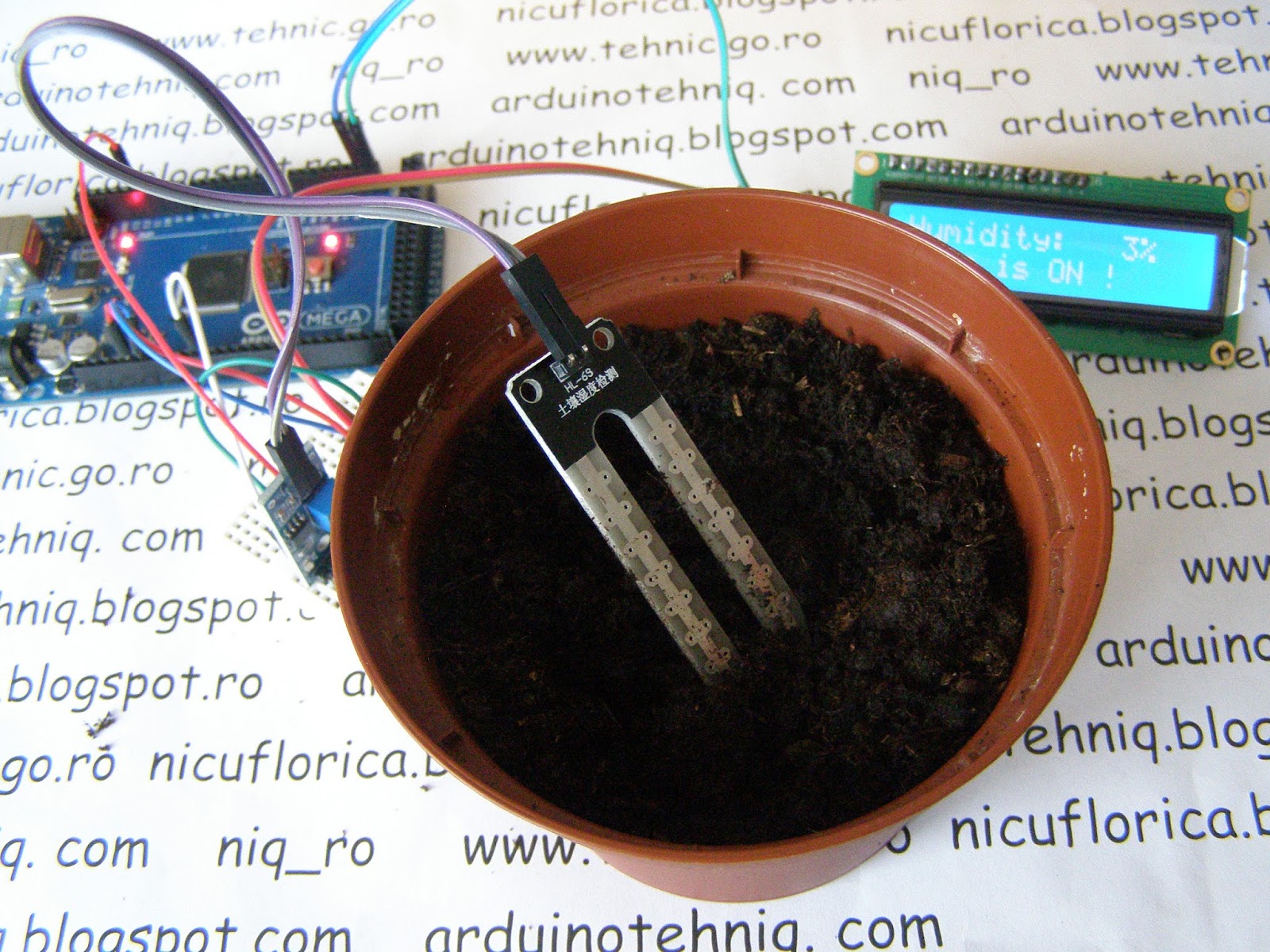 Arduino tehNiq: Soil moisture/humidity control system (part 2)
