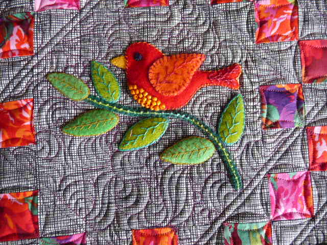 Sewing & Quilt Gallery: Wonderful Wool Applique Quilt