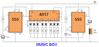 world technical: music box This circuit produces 10 different tones