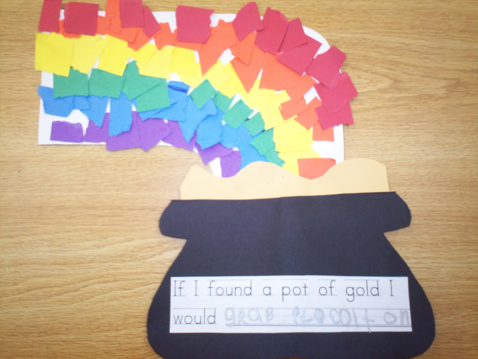 kindergarten days: Rainbows and Pots of Gold