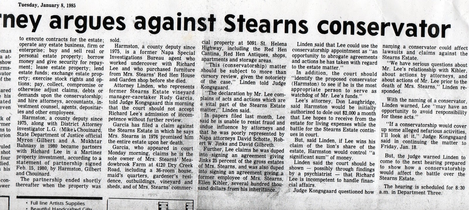 NEXTDOOR WEBSITE CO FOUNDER SARAH LEARY: SUMMONS COMPLAINT NAPA ...