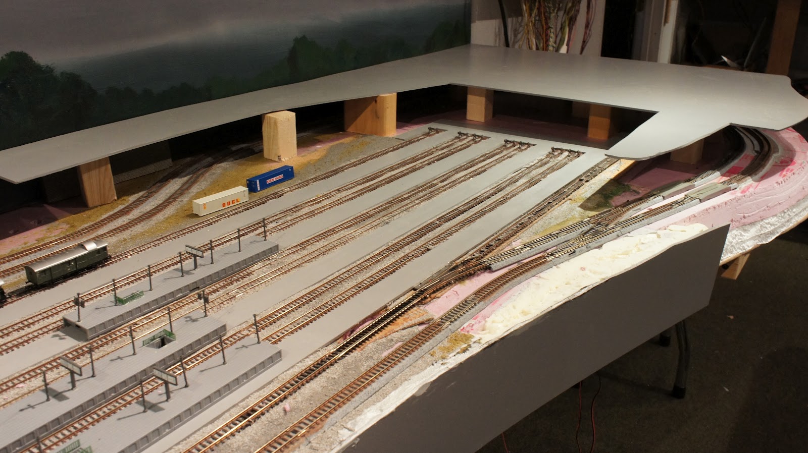 quinntopia - An N Scale blog: The Station Platforms - Part 1