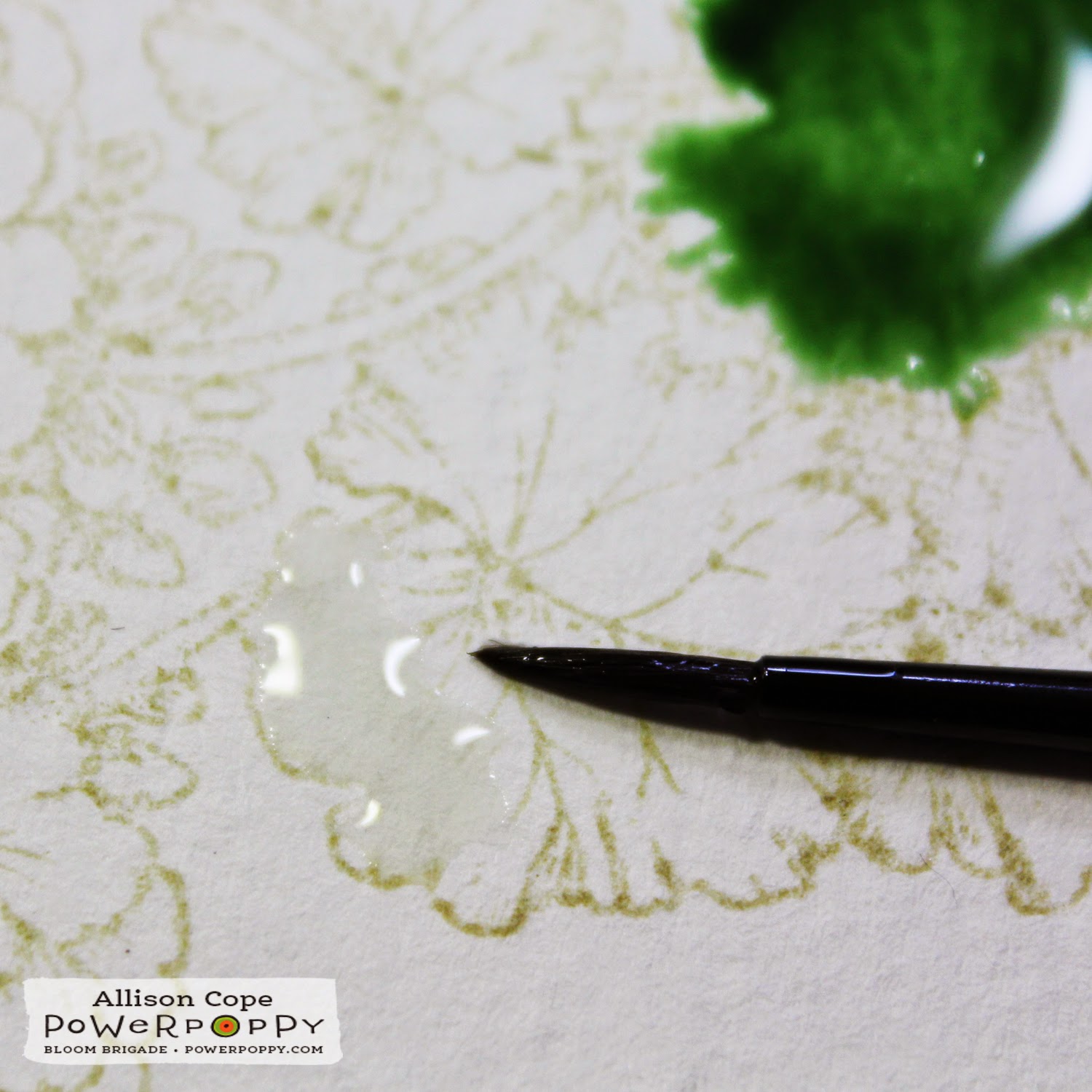 Power Poppy - The Blog: Inspire Me... No-Line Coloring with Watercolors