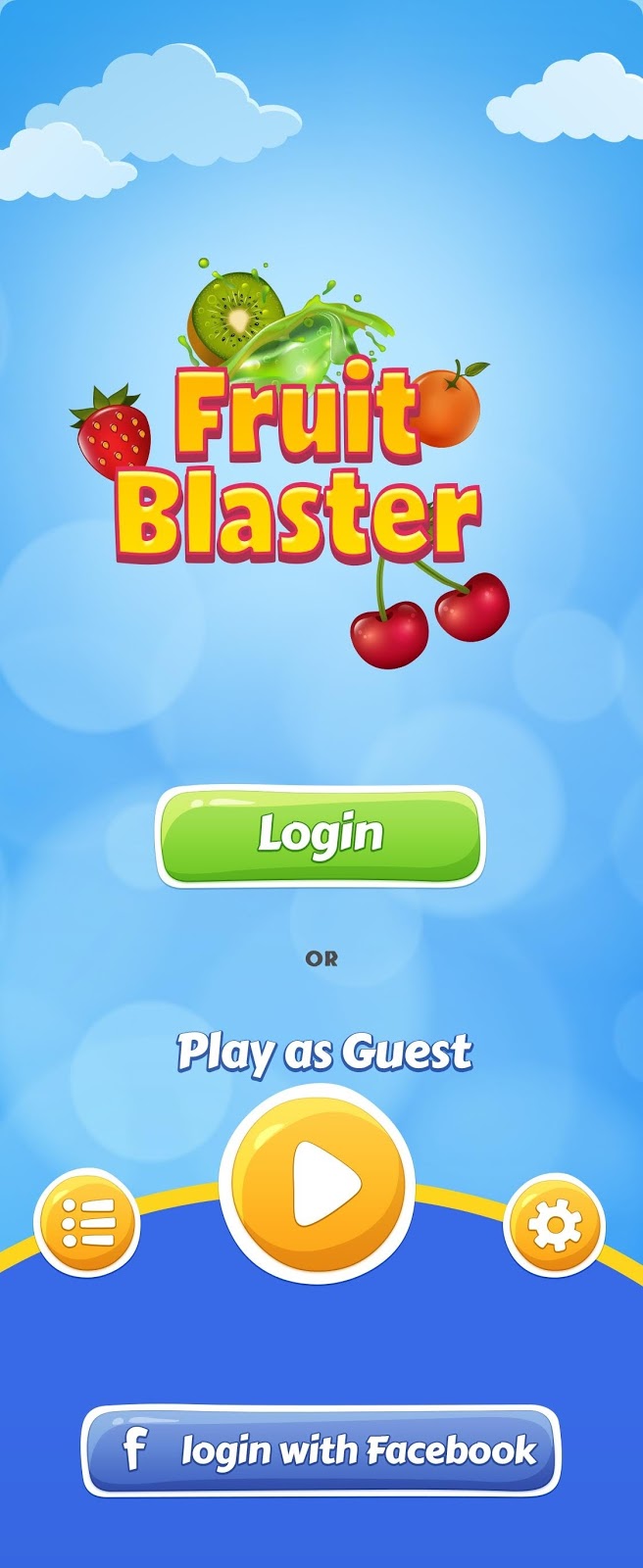 Fruit Blaster Game Screen