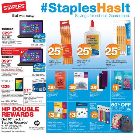 Staples In-Store Deals: Free Case of Paper after Easy Rebate, 4-pack ...