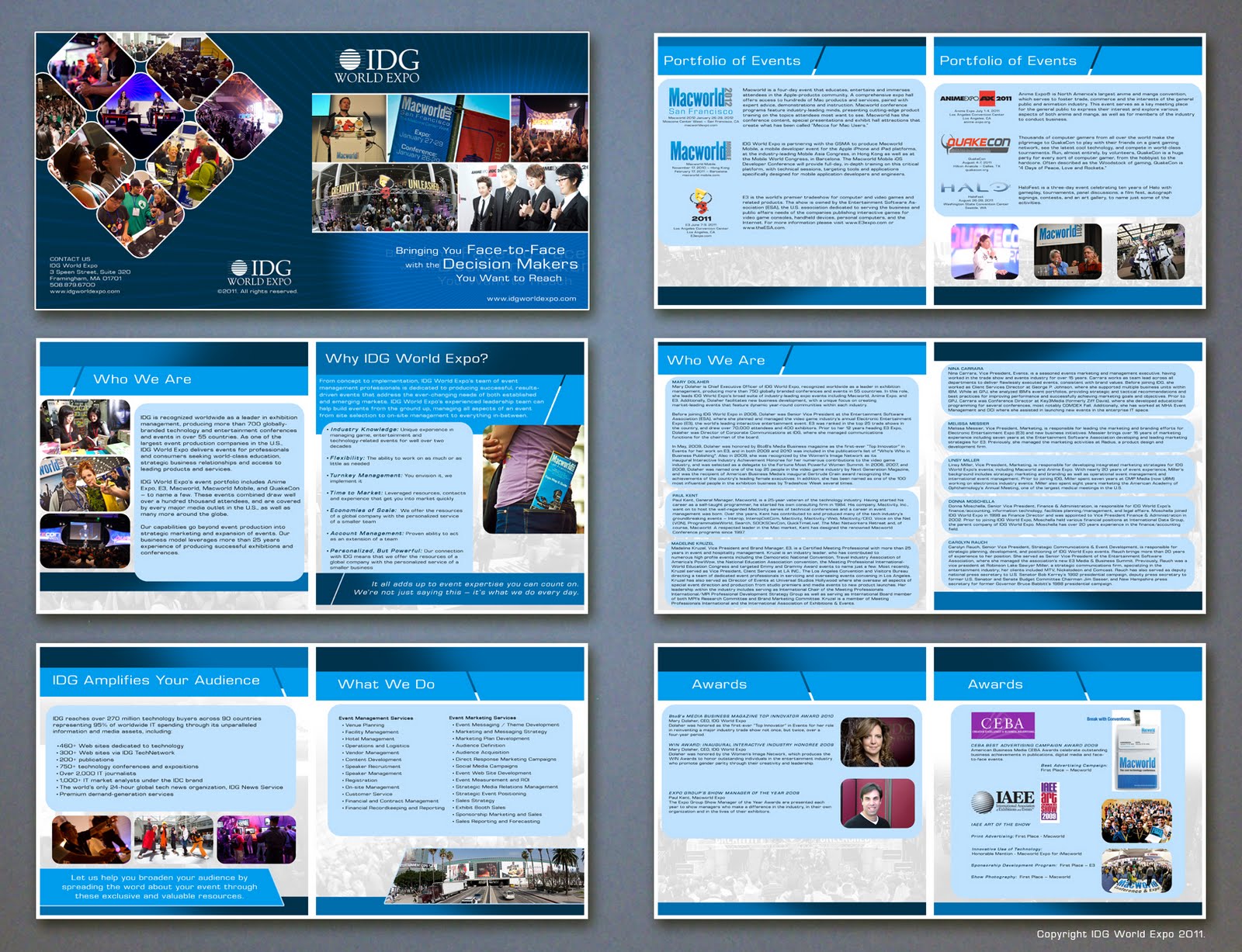 Justin Hart Illustration & Design: IDG World Expo Brochure