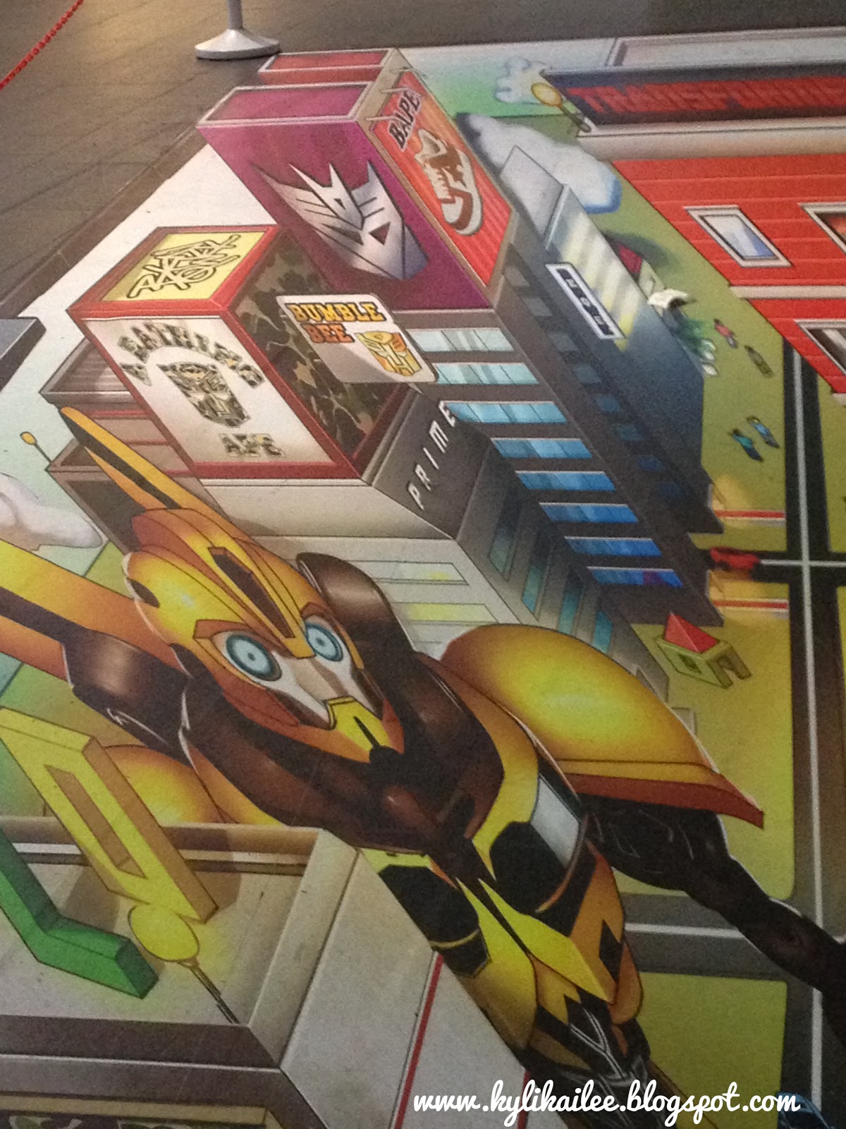 Aloha From Singapore!: Bape x Transformers 3D Street Mural